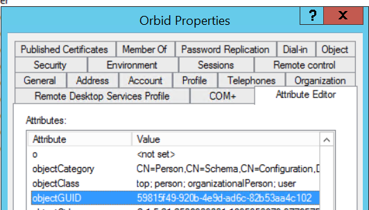Manually match On Premise AD-user to existing Office365 user - Orbid365